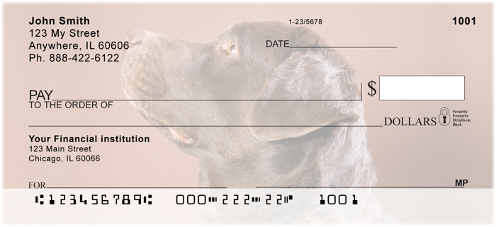 Oh So Chocolate Labs Personal Checks