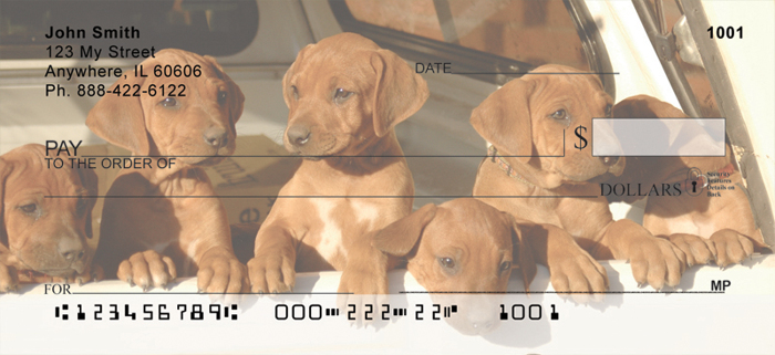 Cute Puppies Personal Checks